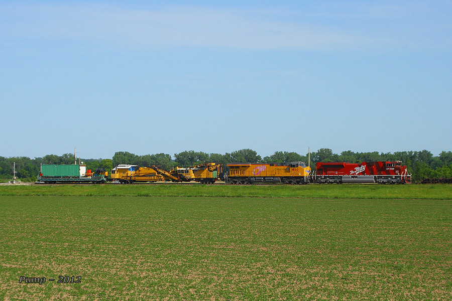 Westbound UP Work Train